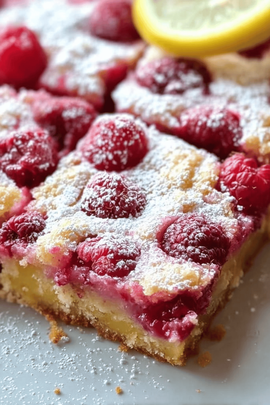 Raspberry Lemon Bars Recipe With Zesty Flavor And Creamy Filling