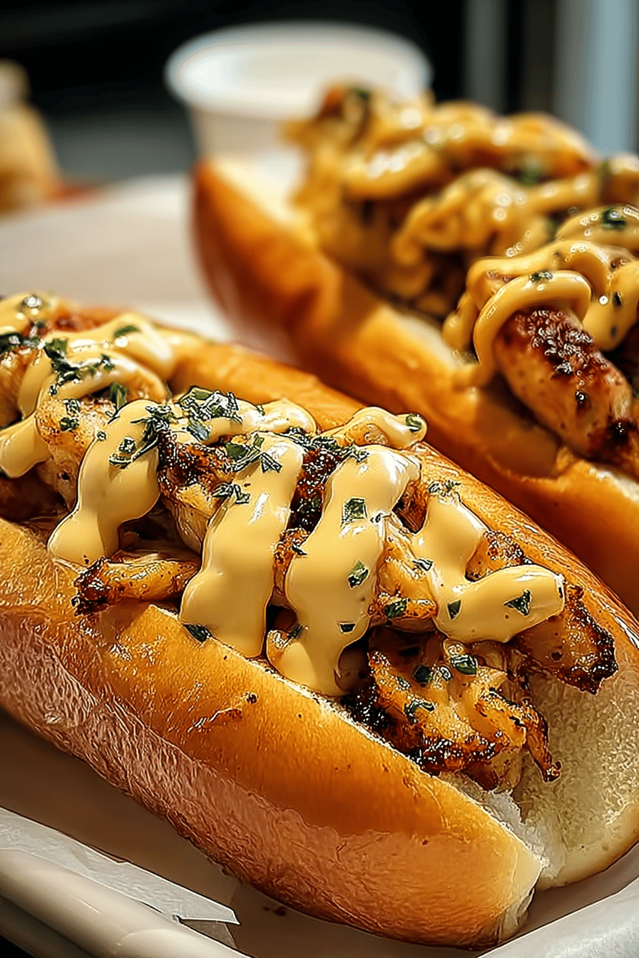 Carolina Chicken Hoagie Rolls Recipe With Tangy BBQ Sauce