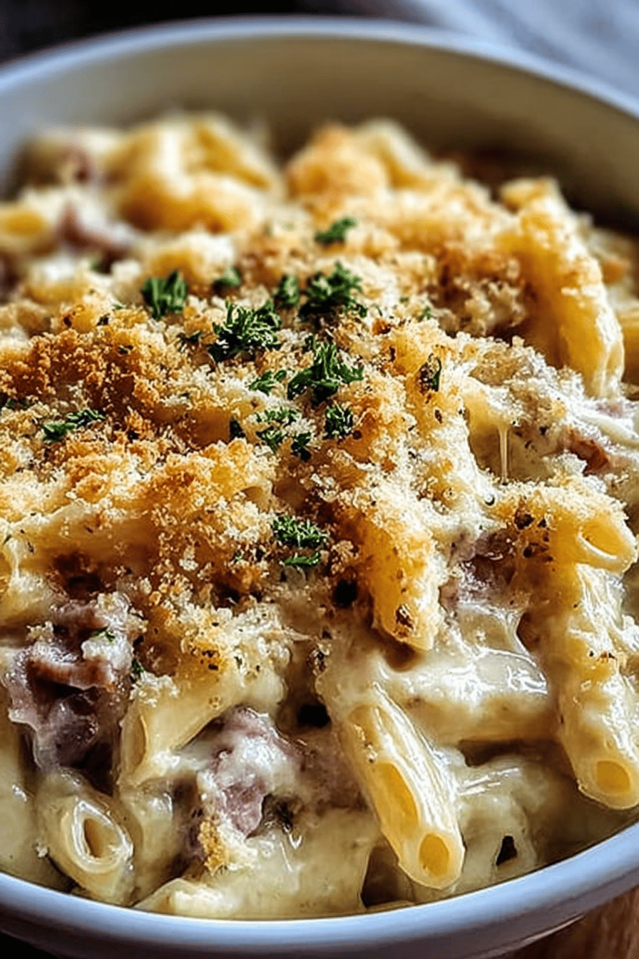 Creamy Chicken Ham Pasta Recipe With Cheese Sauce 2024