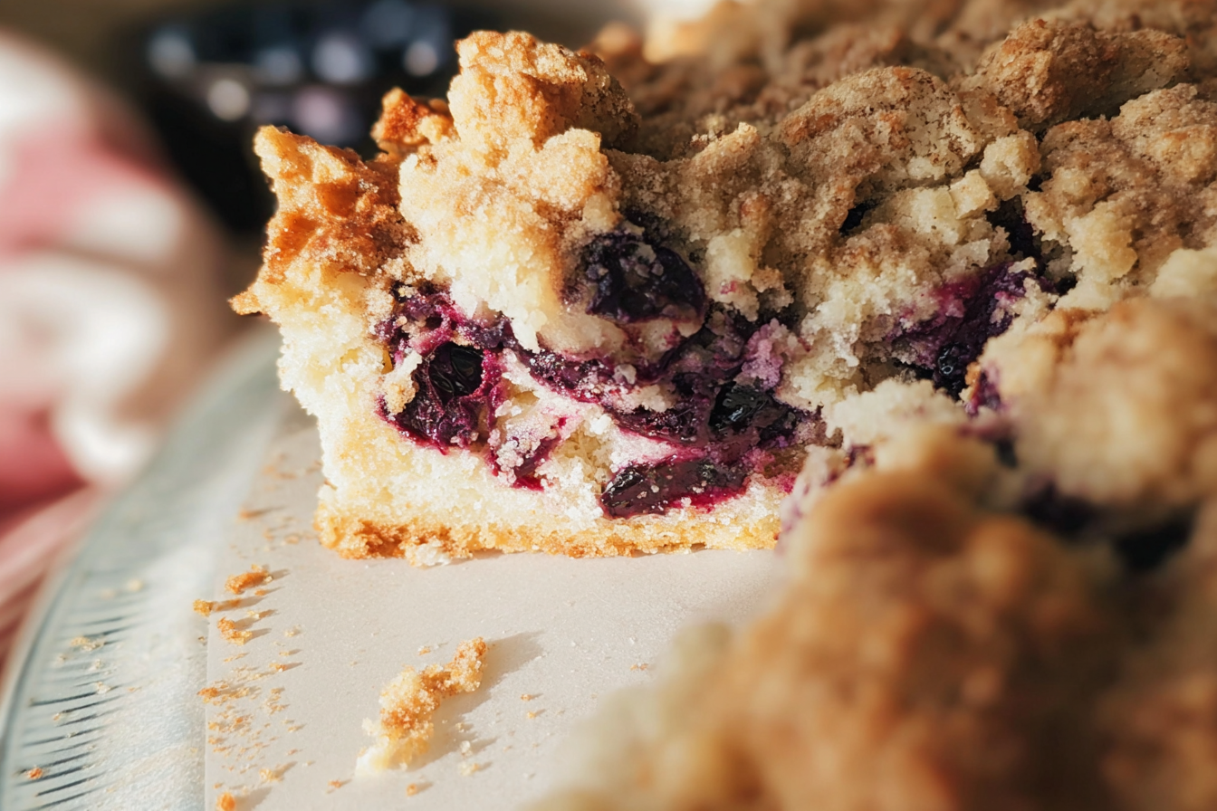 Blueberry Buckle Cake: Moist Coffee Cake With Cinnamon